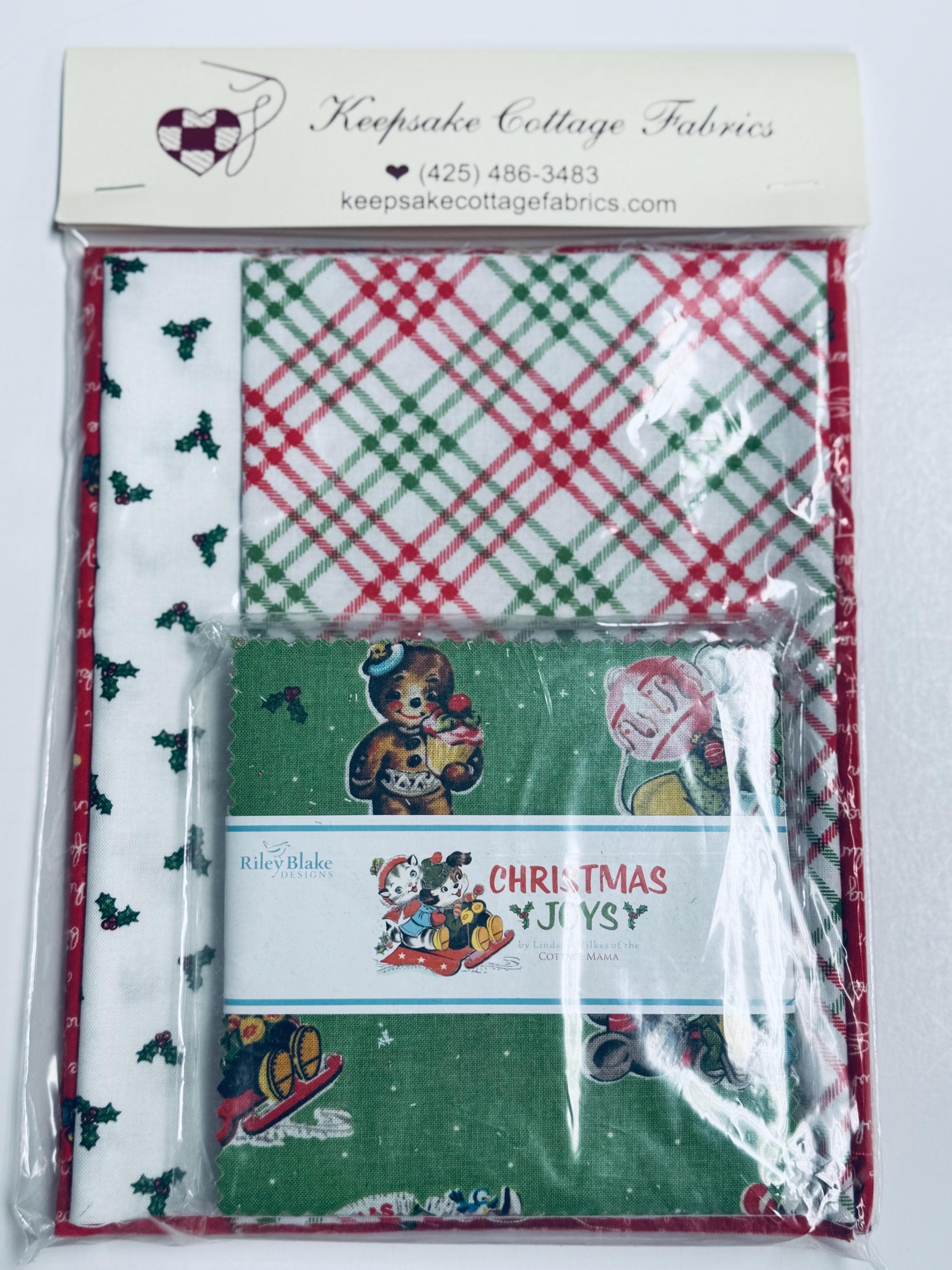 Christmas Joys Quilt Kit With Dandy Candy Pattern- Finished Size is 12 ...