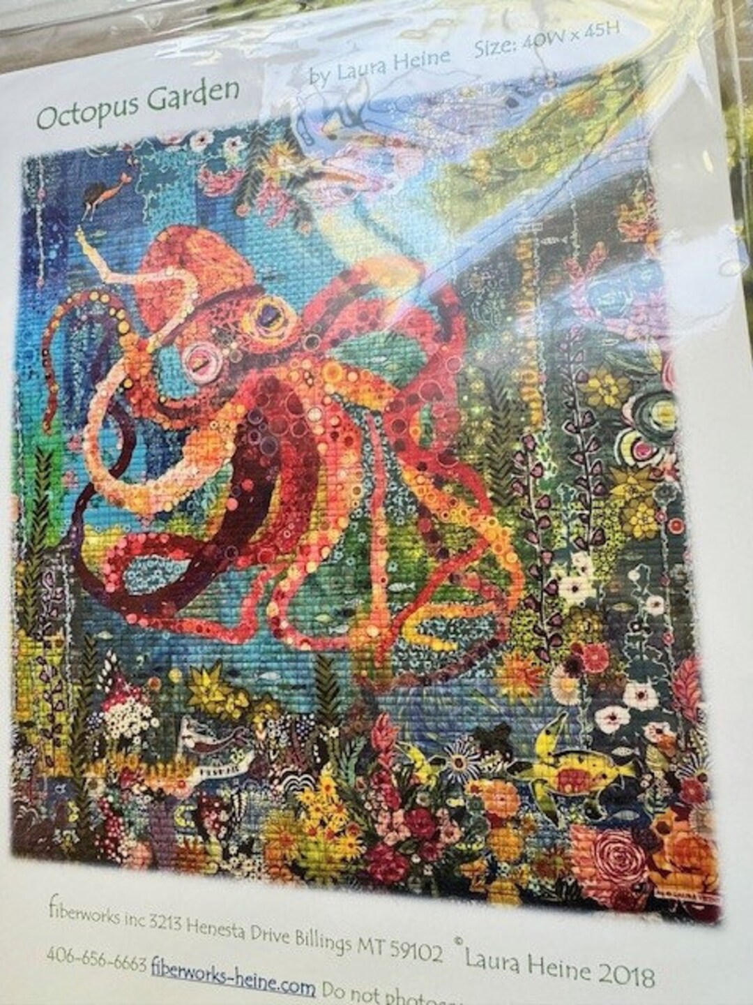 Octopus Garden Collage Quilt Kit Designed by Laura Heine - 40 X 45 - Etsy