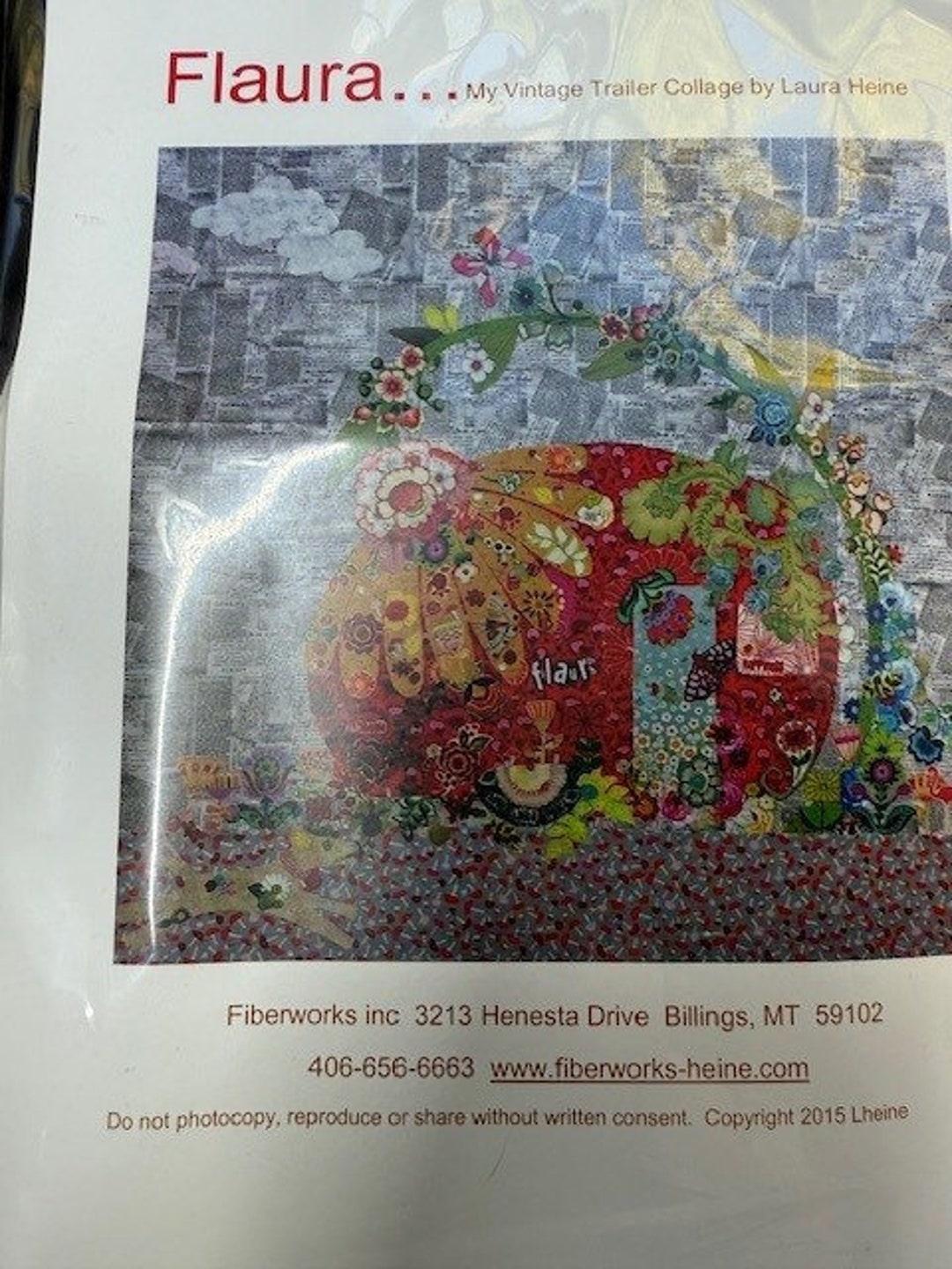 Flaura Vintage Trailer Collage Quilt Kit Designed by Laura Heine 41 X 42 - Etsy