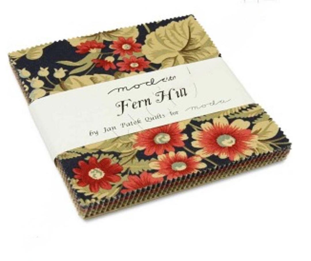 Fern Hill by Jan Patek for Moda - Charm Pack OOP, Hard to Find - Etsy