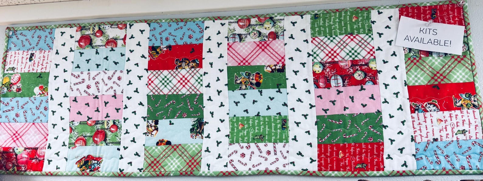 Christmas Joys Quilt Kit With Dandy Candy Pattern- Finished Size is 12 ...