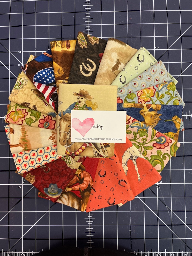Cowboys - Fat Quarter Bundle - Etsy