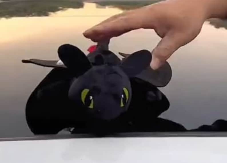 Toothless Dragon Plushie Car Accessories Motorcycle Helmet Decoration ...