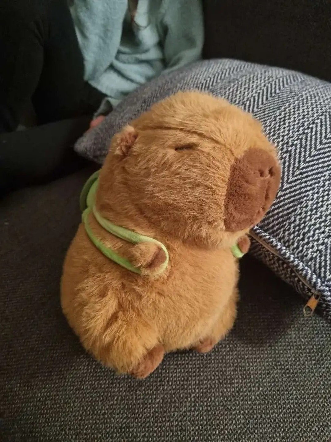 Capybara Stuffed Animal Size Fluffty Doll for Kids Pumpkin Capybara ...