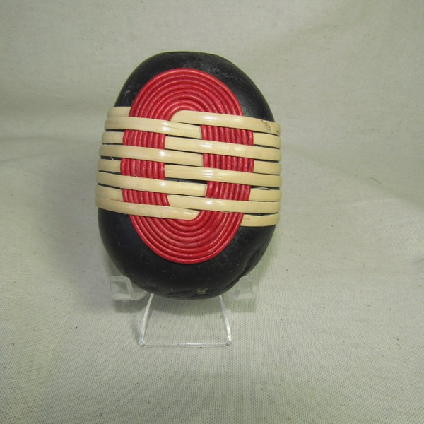 Cane Wrapped Rocks - Etsy