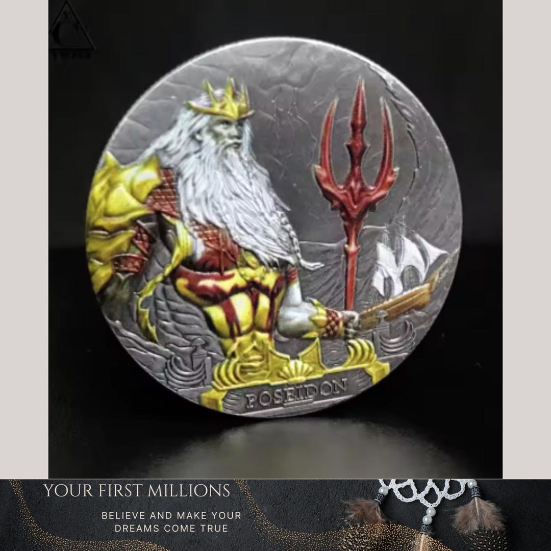 Poseidon's Coin: Wealth Amulet for Abundance & Prosperity (manifesting, Law of Attraction ...