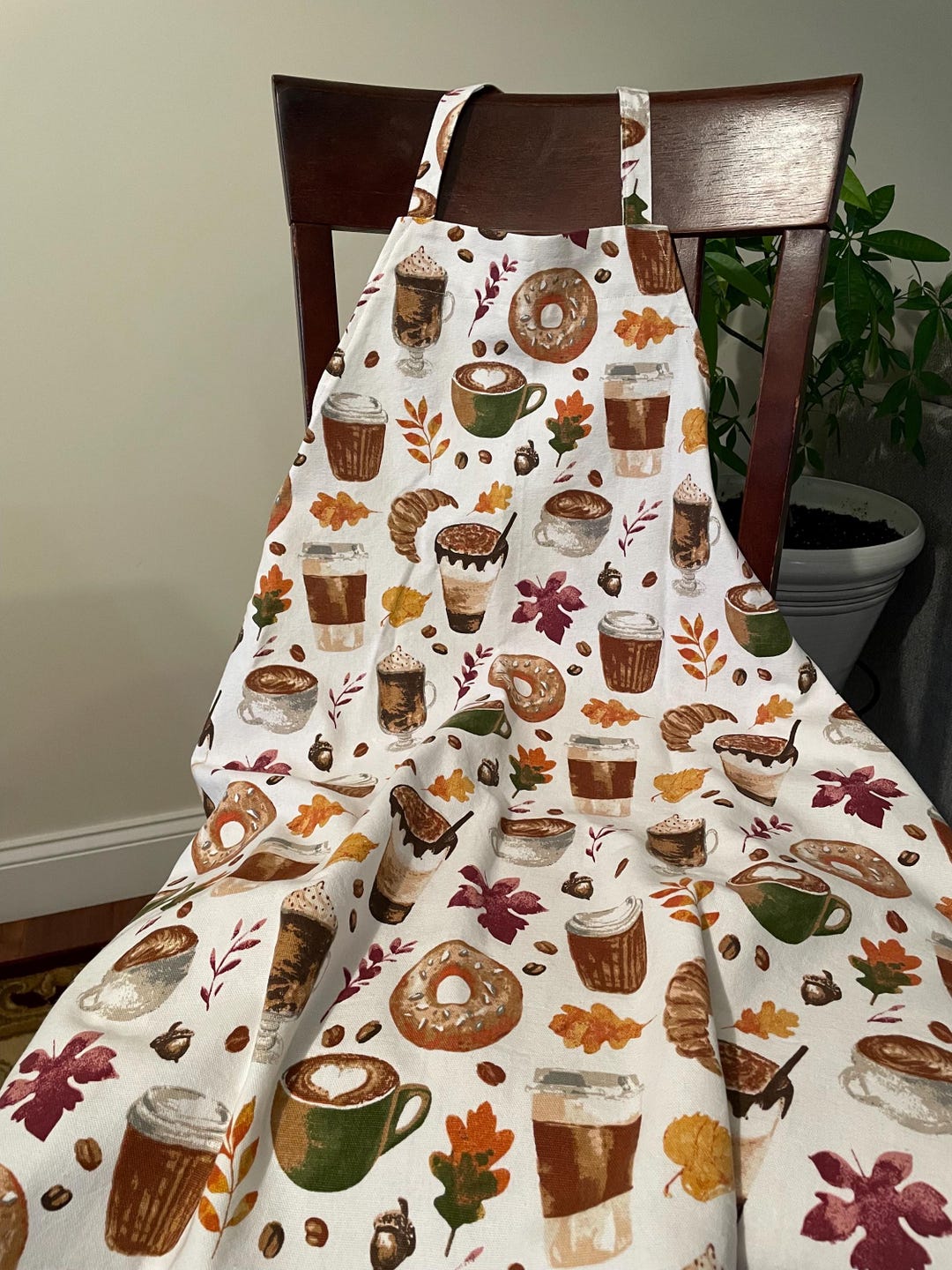 Donuts & Coffee Print Apron. 100% Cotton. One Size Fits Most. - Etsy
