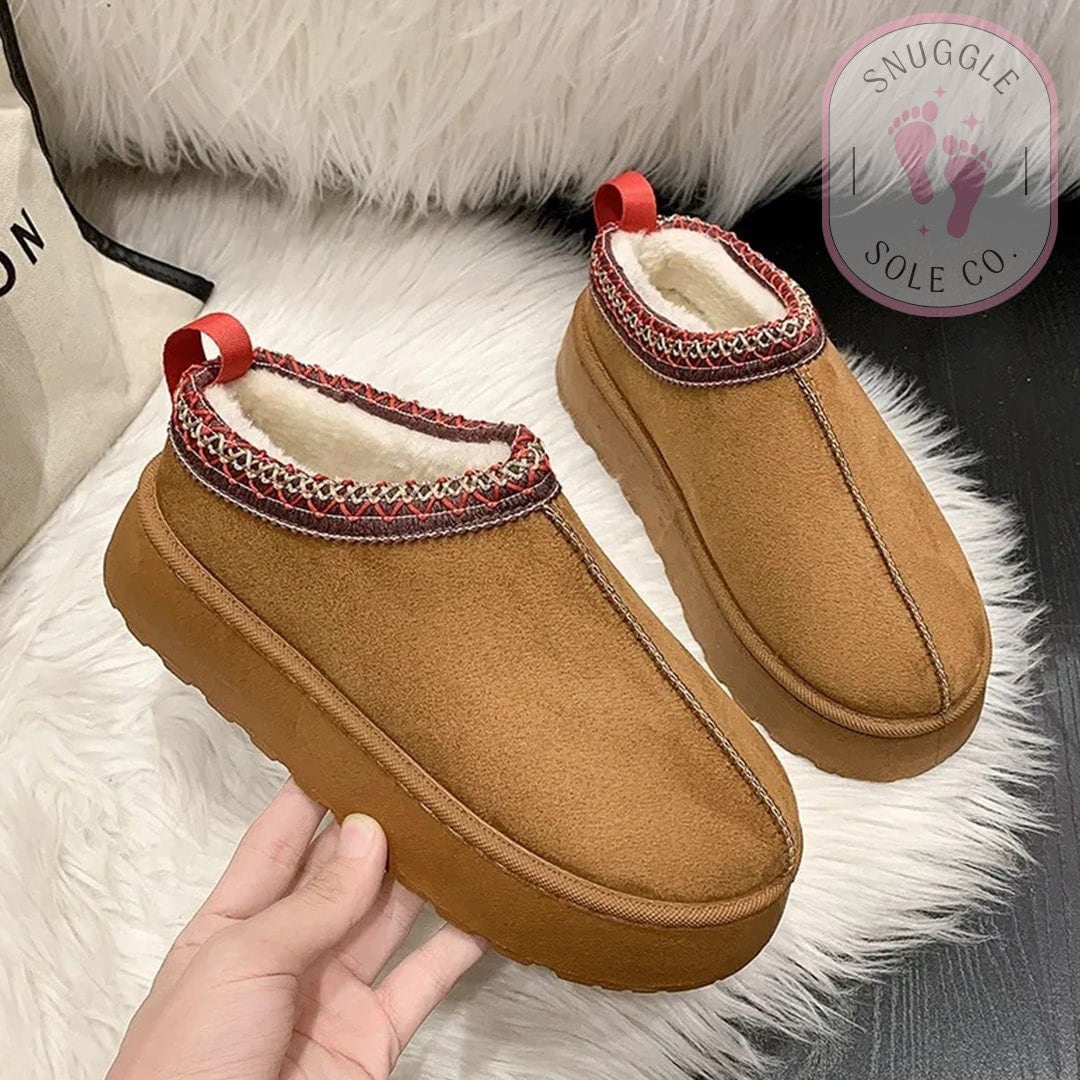 Ugg Dupe Tasman/tazz Boots Snow Slippers Brown Platform Ankle Boots ...