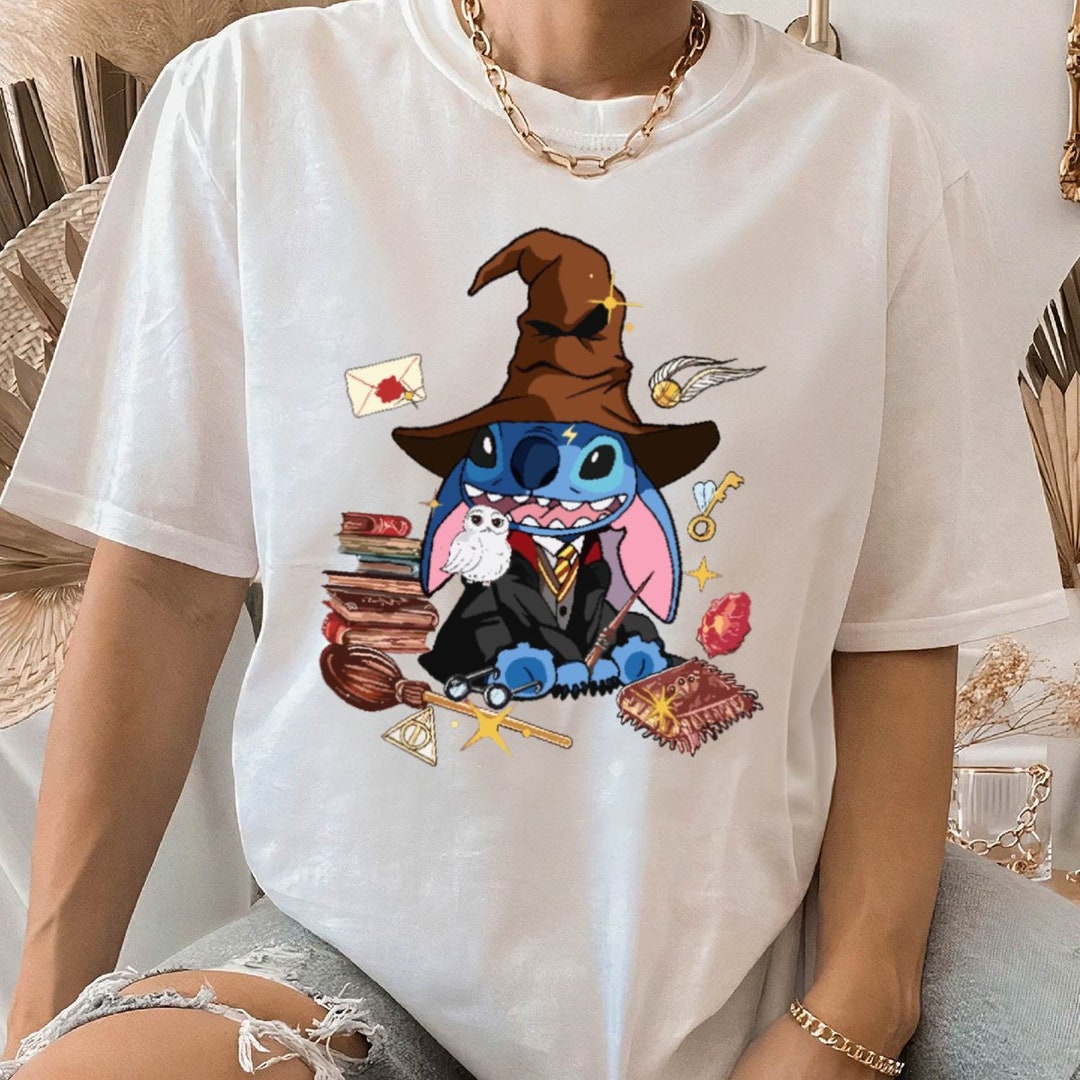 Stitch Tee, Stitch HP Shirt, Wizard Stitch Shirt, Bookish Reader ...