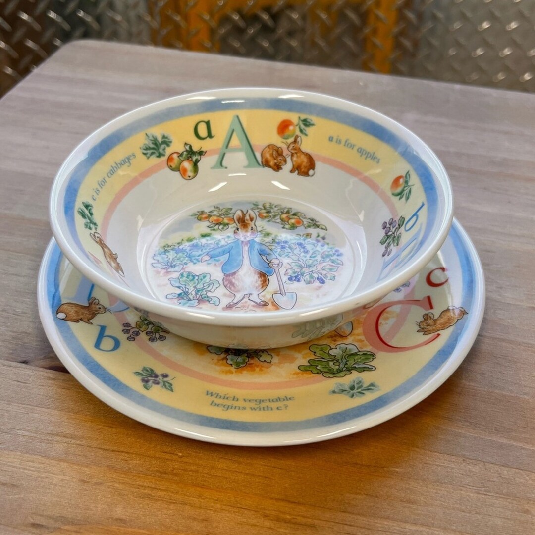 Wedgwood - Peter Rabbit- Bowl & Plate: - Etsy
