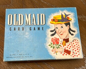 Digital Print at Home Old Maid 1970's Game Playing Cards Flash Cards ...