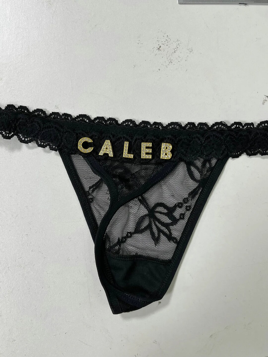 Custom Name Thong, Gold & Silver Letters Personalized Thong for Women ...