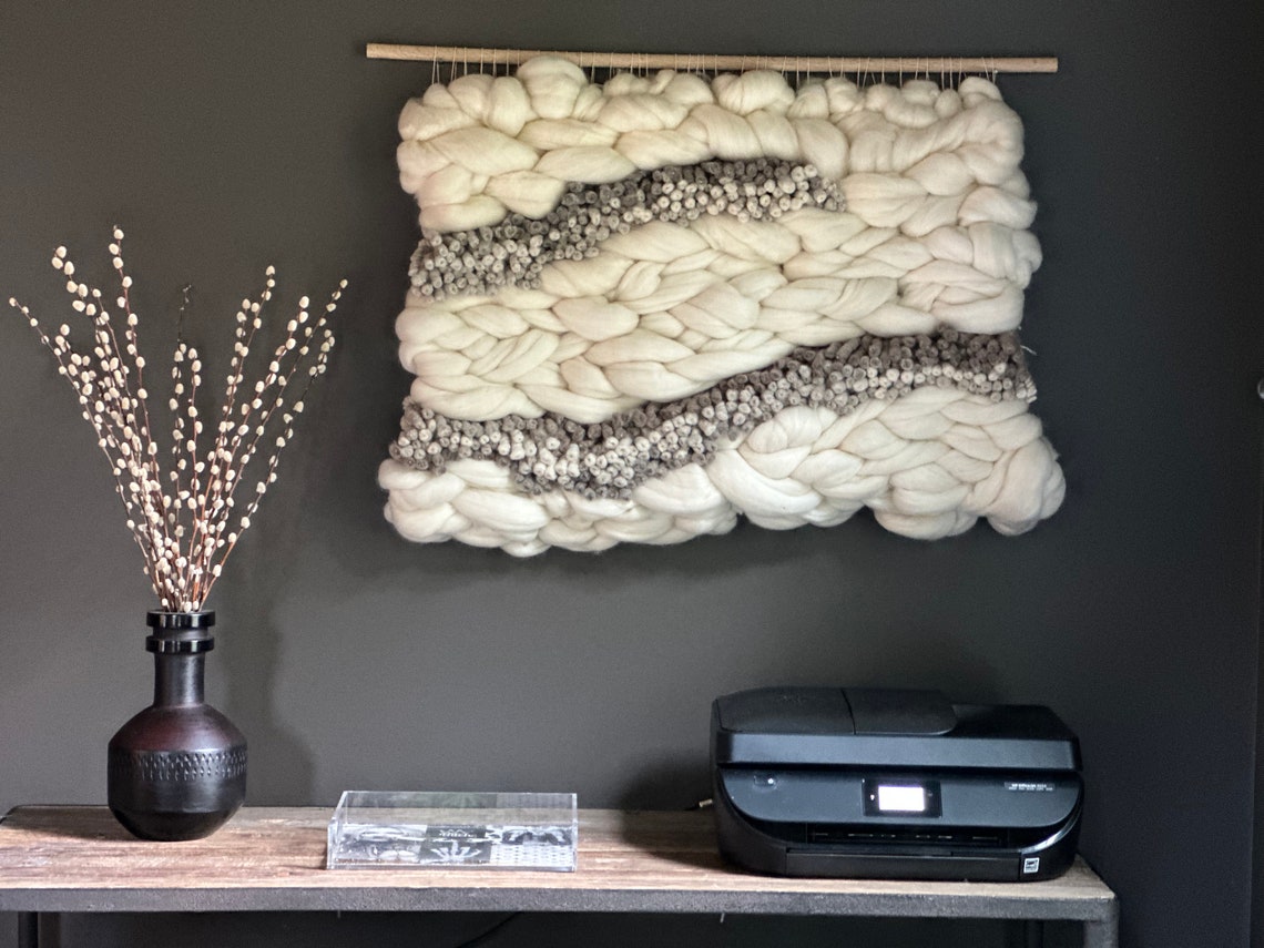 Modern Tapestry Boho Woven Wall Hanging Hand Made Modern Fiber Art ...