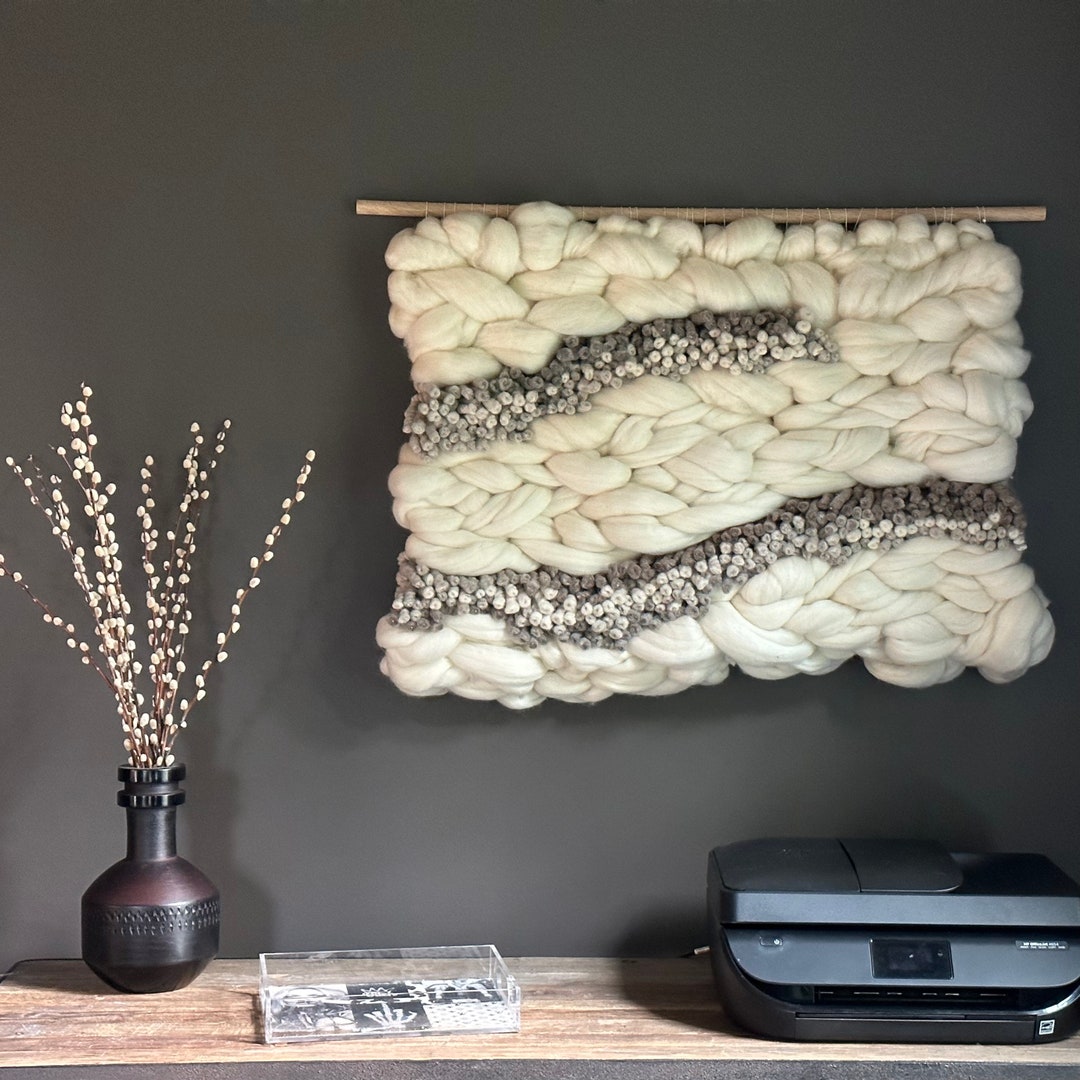 Modern Tapestry Boho Woven Wall Hanging Hand Made Modern Fiber Art ...