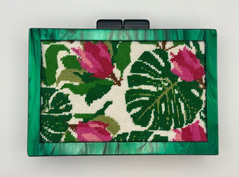 Jungle Gal Needlepoint Canvas | Hand-painted & Stitch-painted on 18 ...