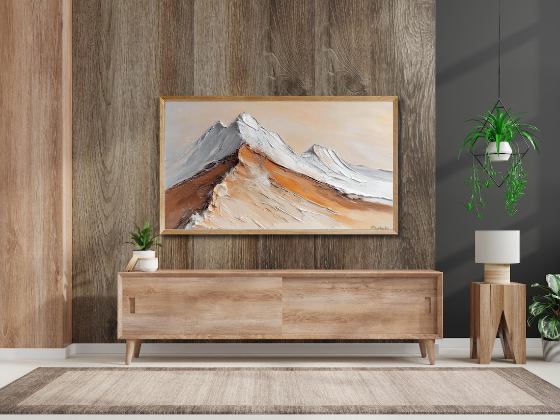 Samsung Frame TV Art Bundle Set of 100, Frame TV Art Textured Neutral ...