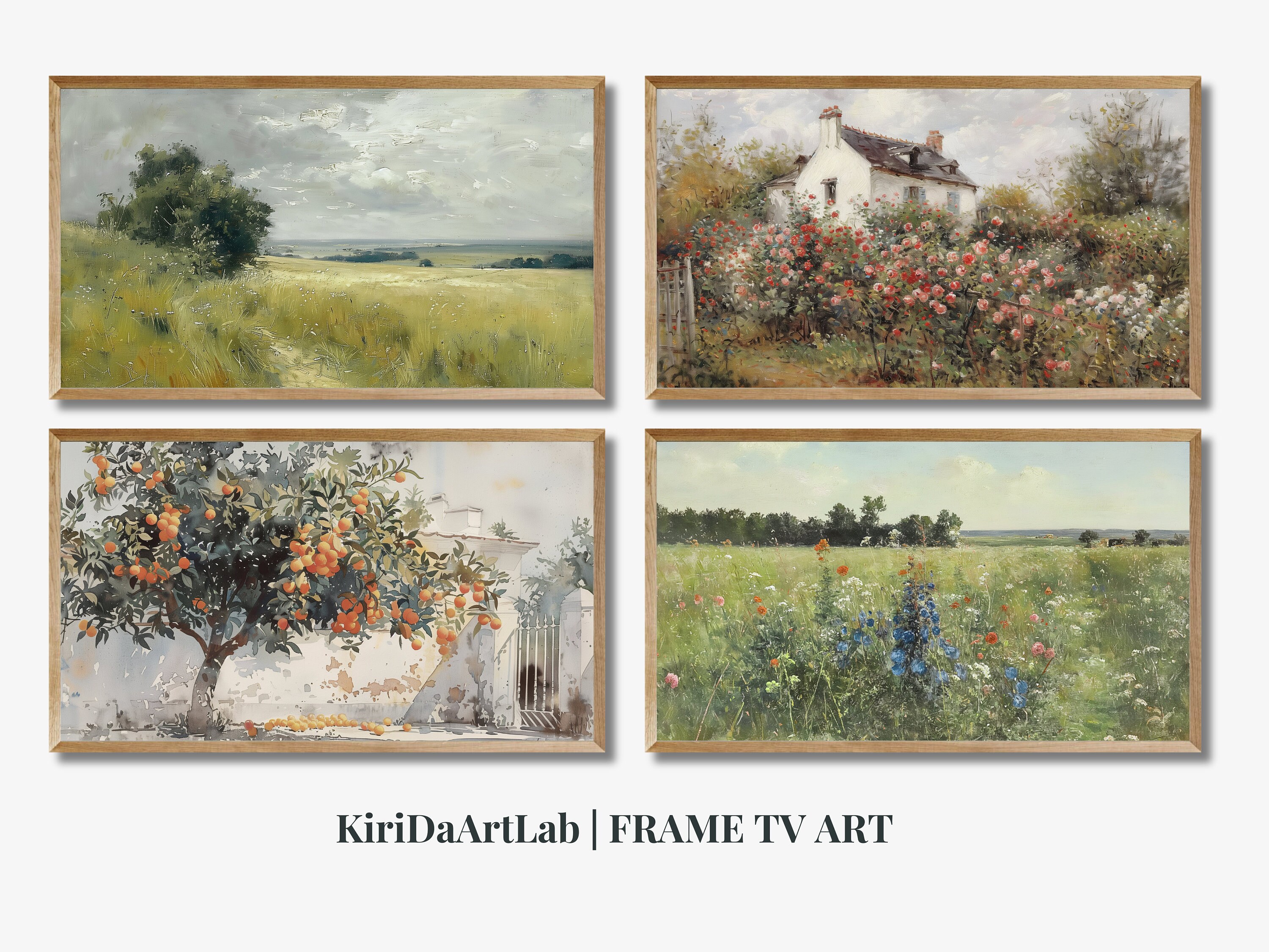 Samsung Frame TV Art Collection, Frame TV Summer Art Set of 40 ...