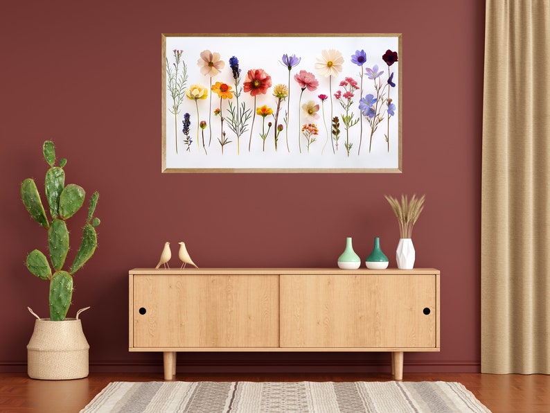 Samsung Frame Art Summer Flowers, Spring Frame TV Art Instant Download ...