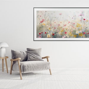 Samsung Frame TV Art, Frame TV Art Easter, Spring Wildflower Field ...