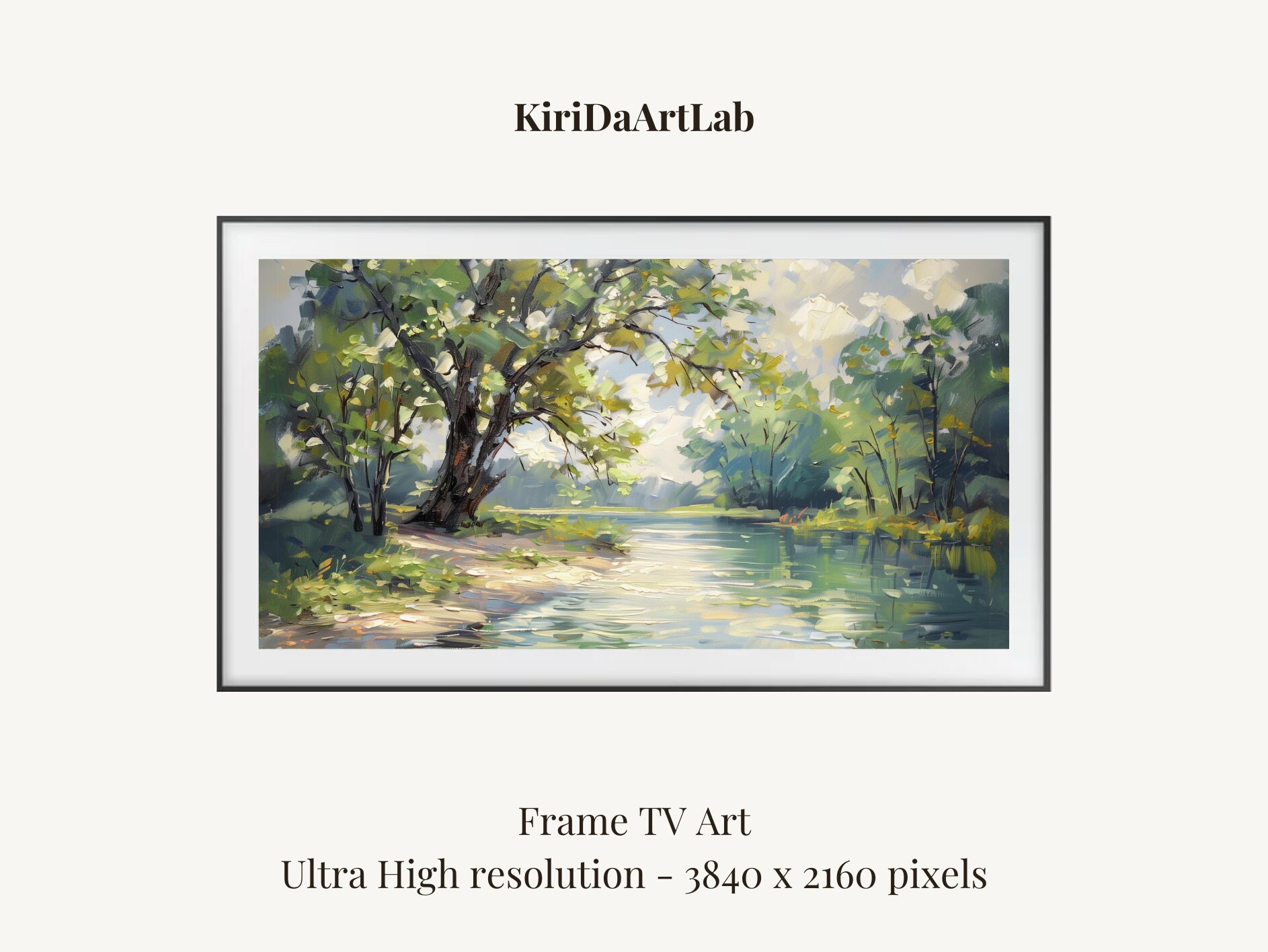 Samsung Frame TV Art Spring, Frame TV Easter, Spring Landscape, Samsung ...