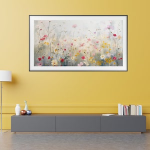 Samsung Frame TV Art, Frame TV Art Easter, Spring Wildflower Field ...