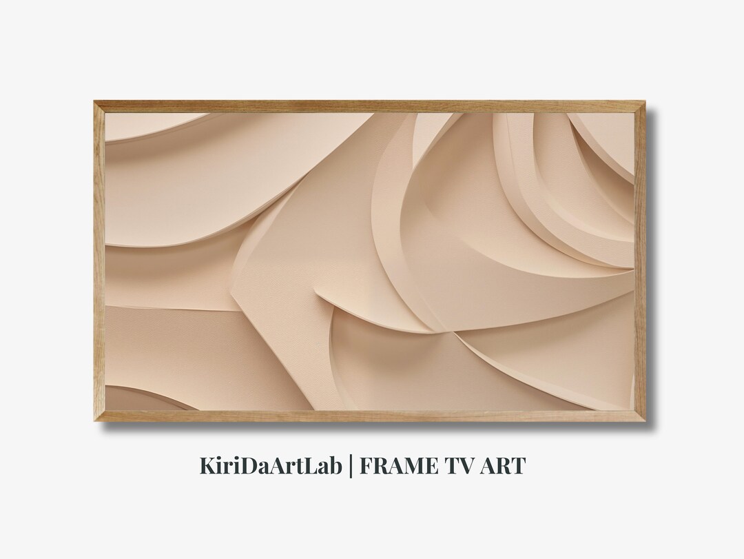 Samsung Frame TV Art Neutral Bohemian Geometric Art in Neutral Tones ...