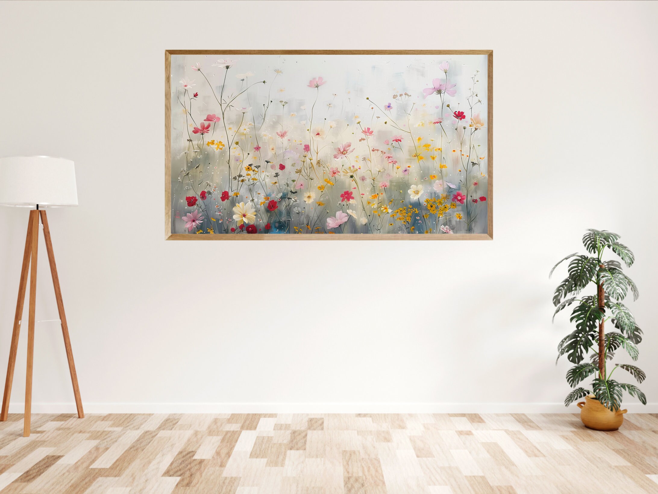 Samsung Frame TV Art, Frame TV Art Easter, Spring Wildflower Field ...