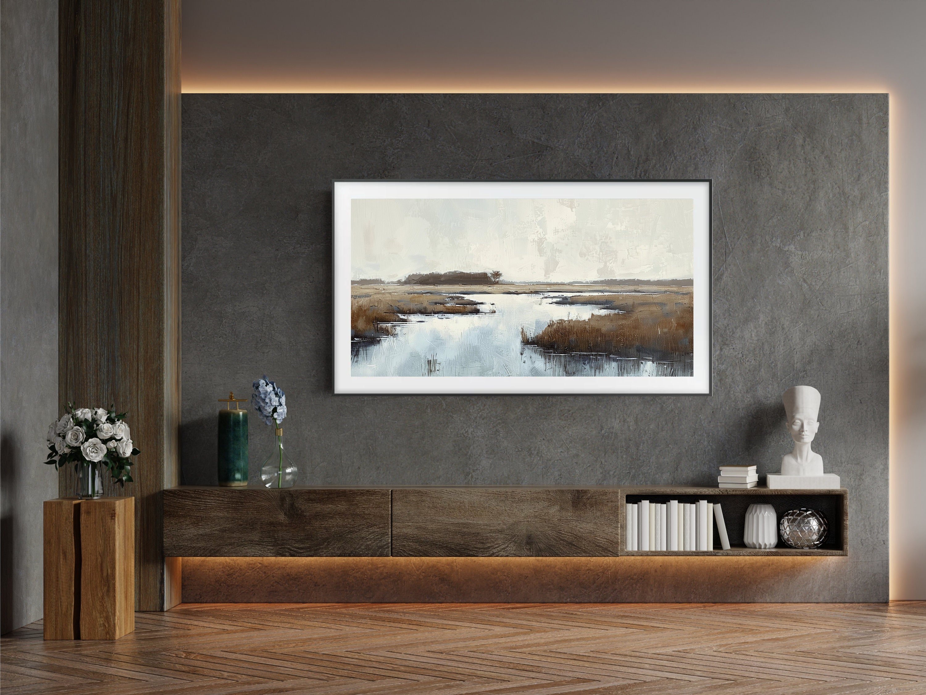 Samsung Frame TV Art, Art for Frame Tv, Spring Abstract Oil Painting ...