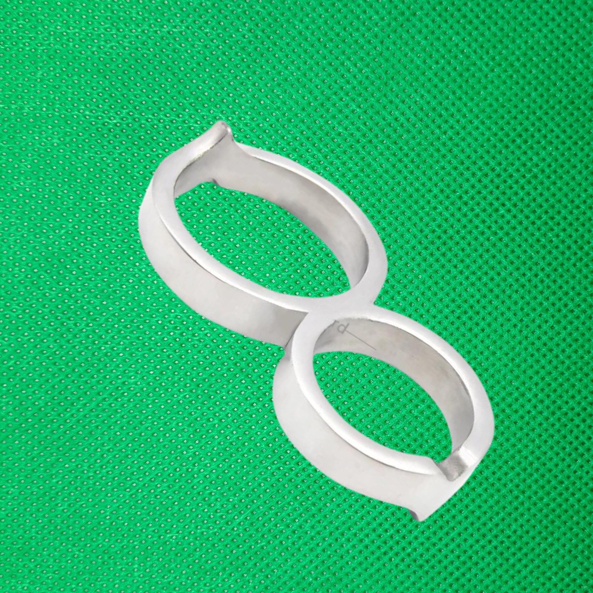 Cock Ring Double Stainless Steel For Male Metal Penis Lock Ring Sex