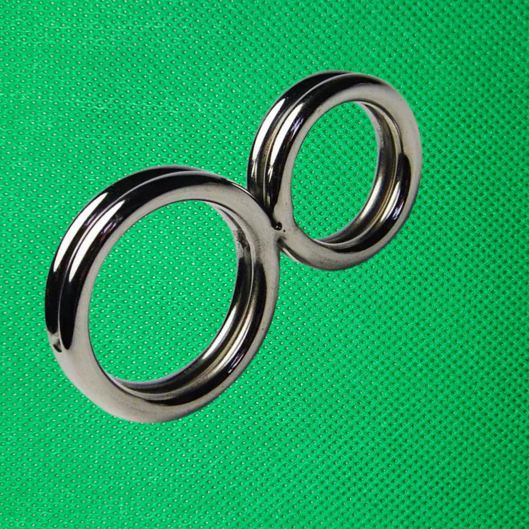 Double Cock Ring Stainless Steel For Male Metal Penis Lock Ring Sex