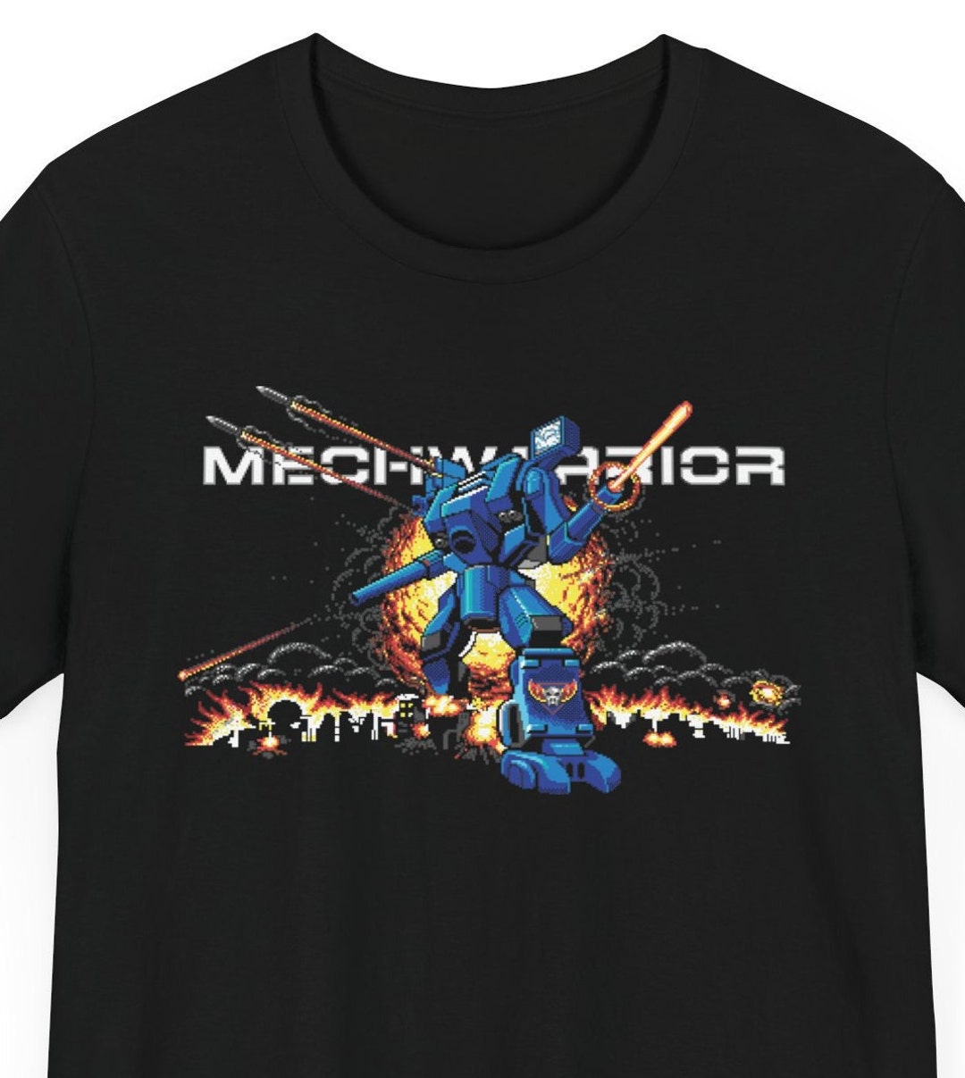 Mechwarrior Pixel Art T-shirt: Battletech Inspired Unisex Tee - Etsy