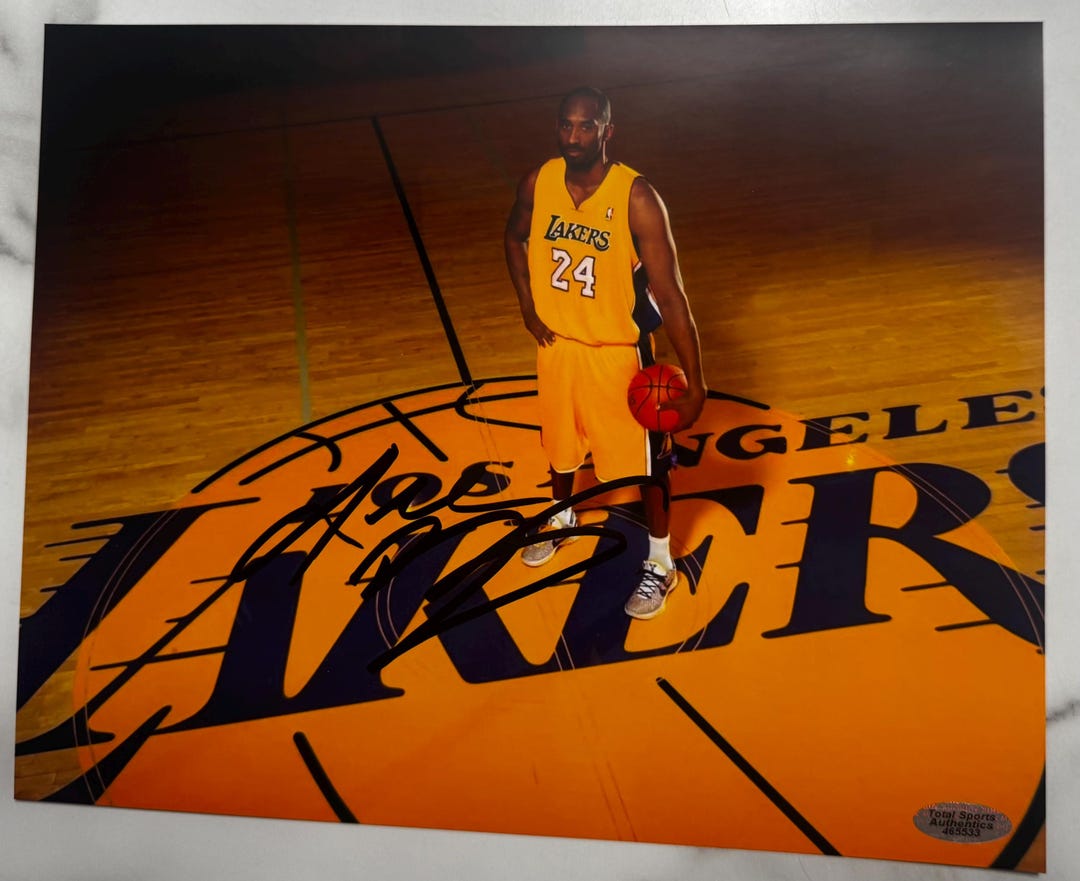 Kobe Bryant Los Angeles Lakers Autographed 8x10 Photo COA - Etsy