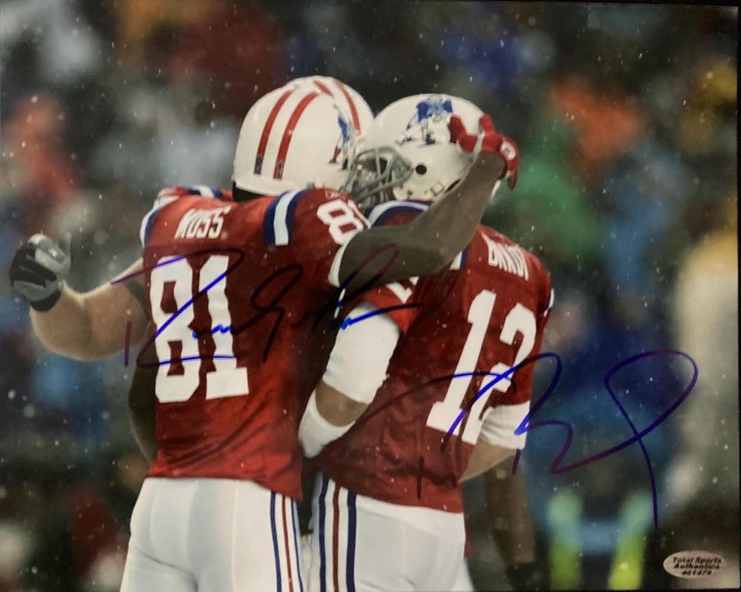 Tom Brady Randy Moss New England Patriots Autographed 8x10 Photo COA - Etsy