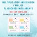 Printable Multiplication and Division Family Flashcards With ...