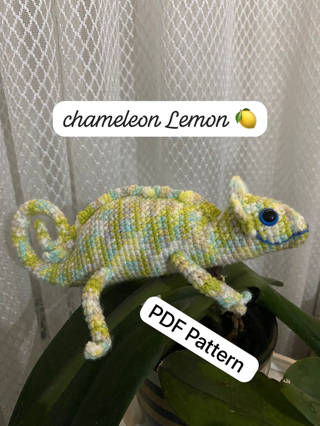 Crochet Chameleon Pattern, Amigurumi Chameleon, Amigurumi Pattern, Baby ...