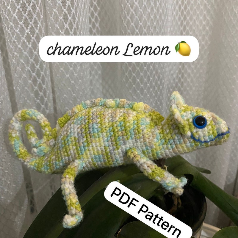 Crochet Chameleon Pattern - Etsy
