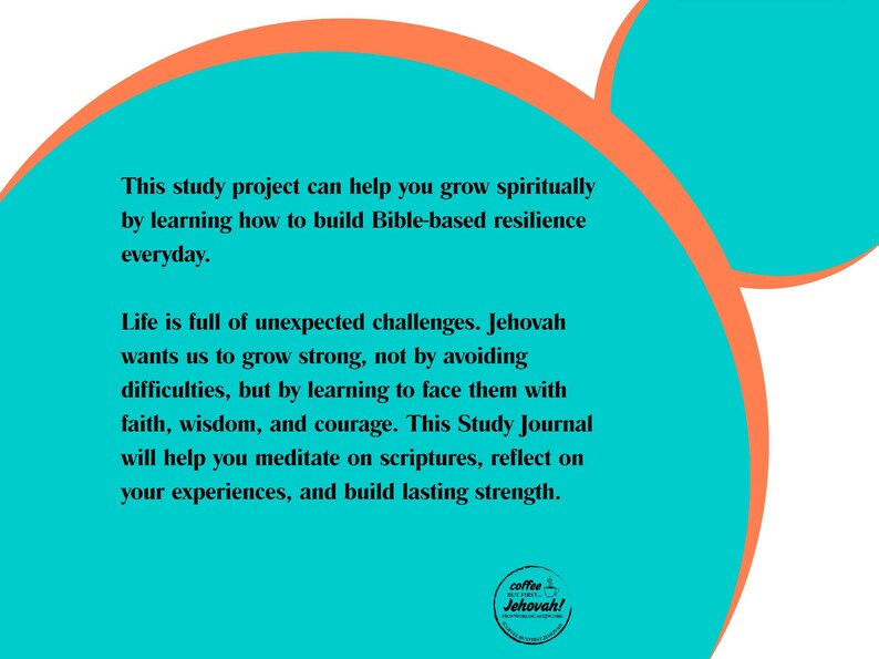 JW Spiritual Resilience Study Project and Workbook -digital Download - Etsy