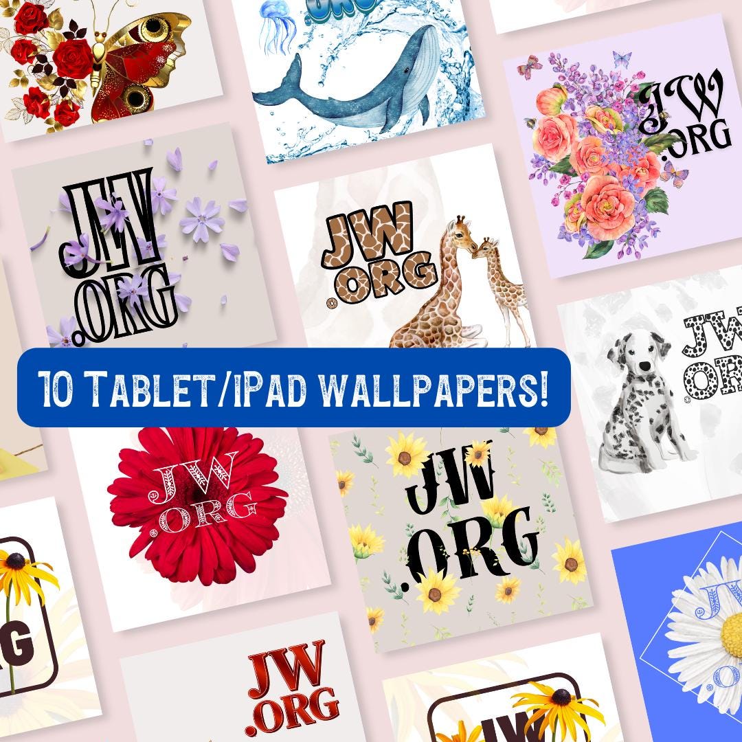10 Colorful Ipad/tablet JW Wallpapers Screensavers for Apple or Android ...