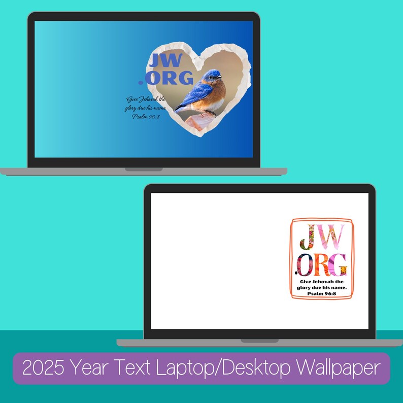 7 Laptop/desktop Computer Wallpapers With 2025 Year Text Psalm 96:8 for ...