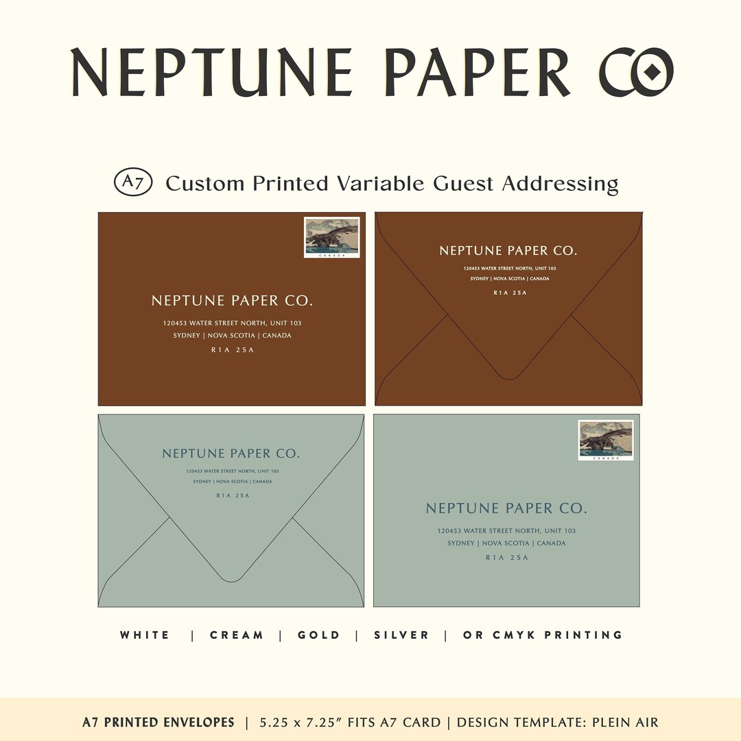 Custom Printing | A7 Envelopes - Etsy