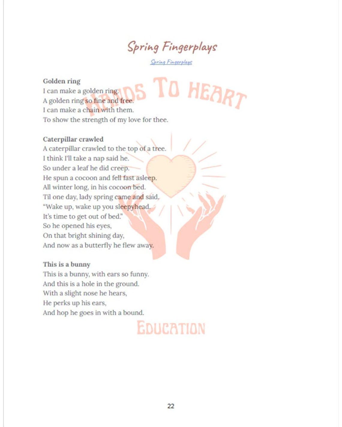 Spring Waldorf Curriculum - Etsy