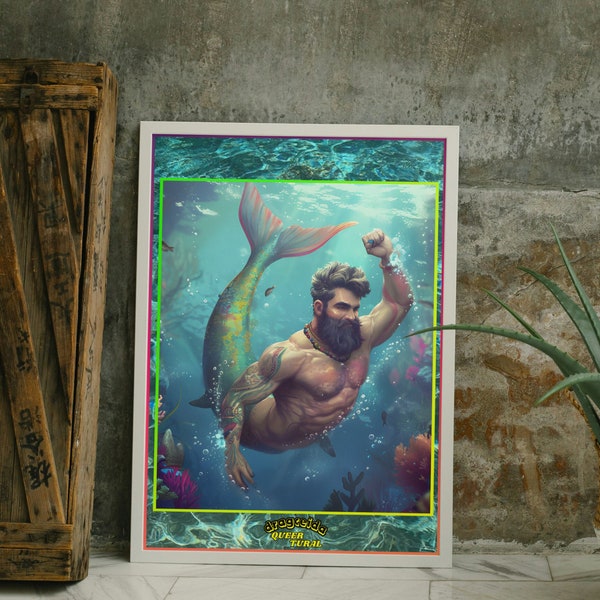 Merman Art - Etsy