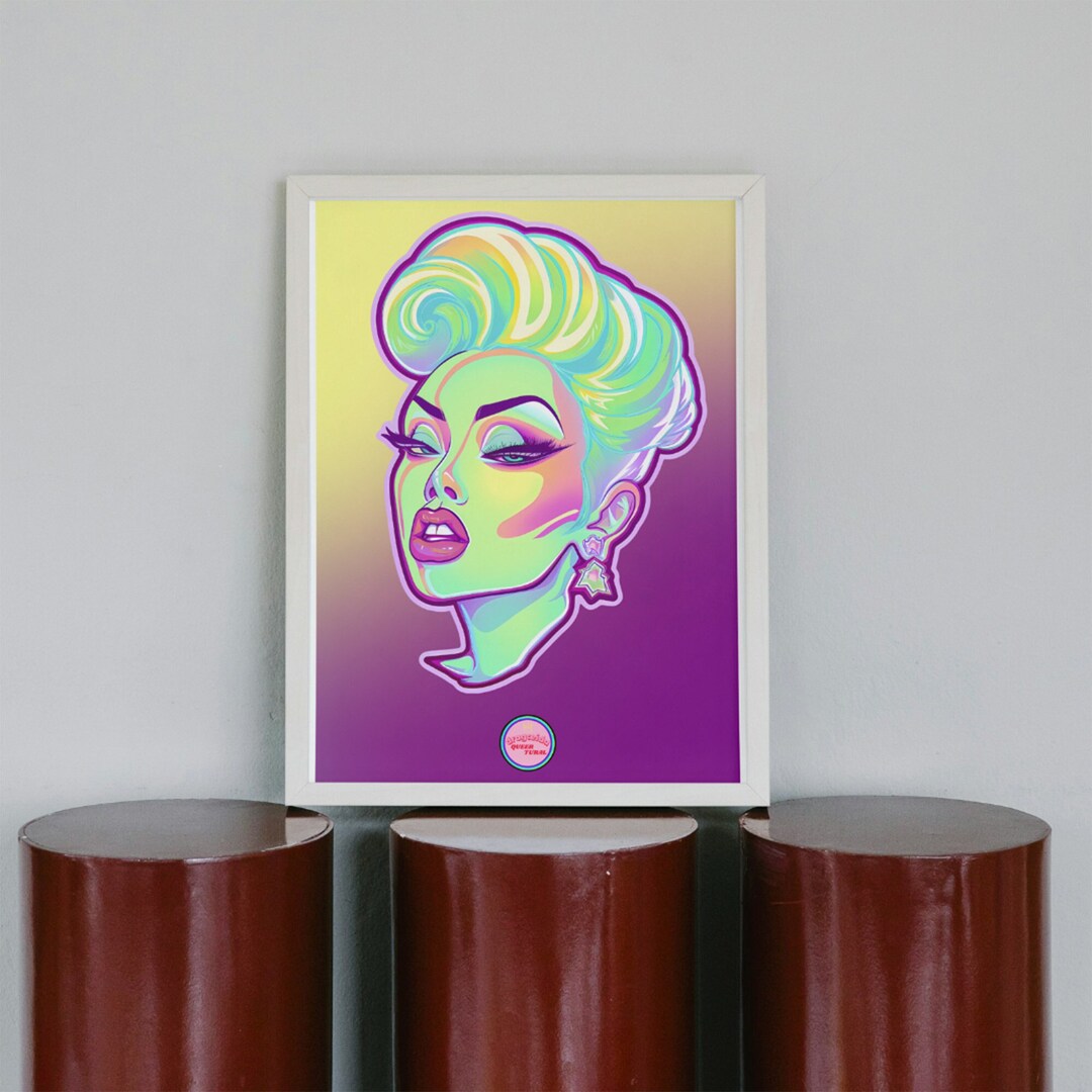 Illustration Drag Queen / Woman. Poster and Art for Gay, LGBT, Lesbians ...