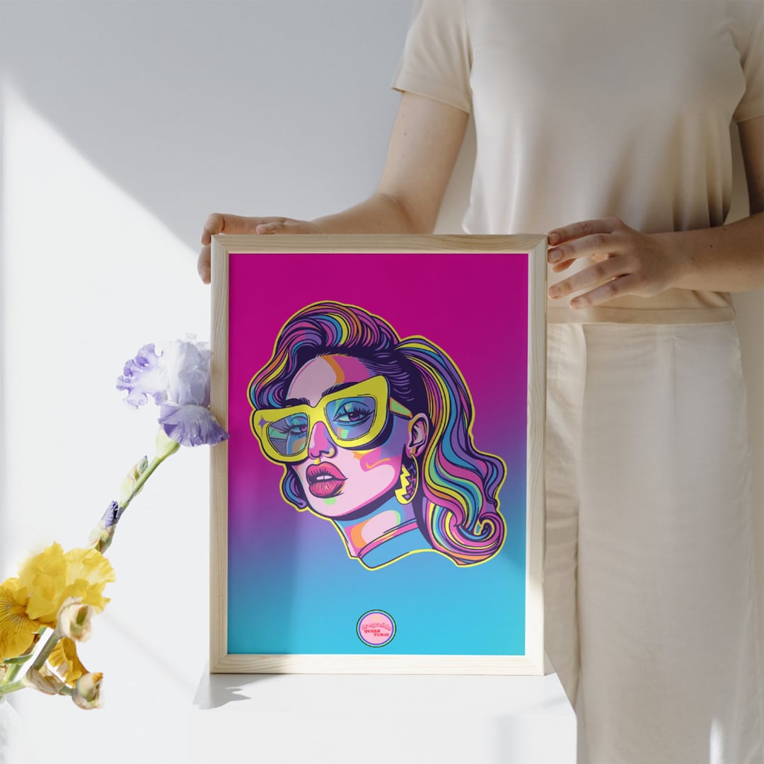 Illustration Drag Queen / Woman. Poster and Art for Gay, LGBT, Lesbians ...