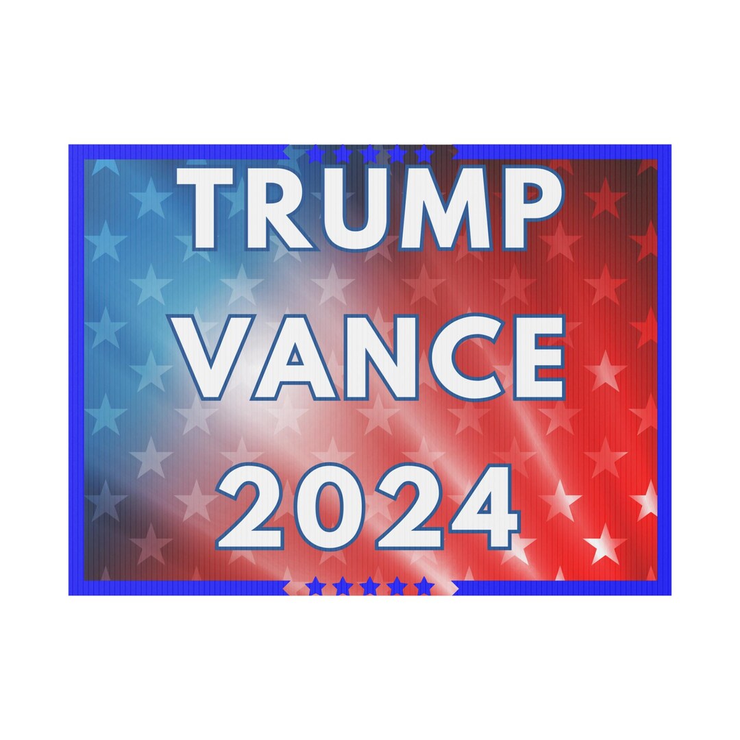 Trump Sign Presidential Election Sign Trump Vance 2024 Sign Trump Yard ...
