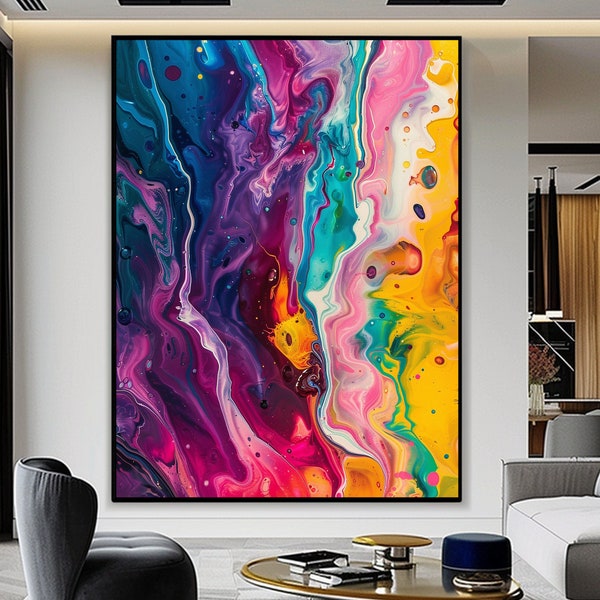 Abstract Painting, Digital Download, Large Abstract Print, Abstract ...