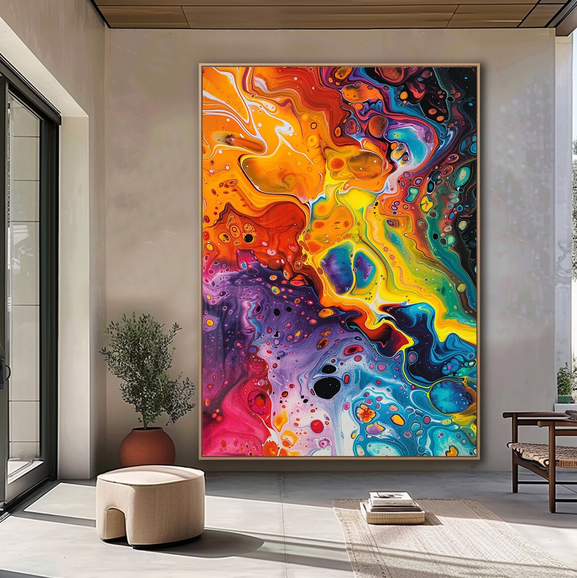Abstract Painting, Digital Download, Large Abstract Print, Abstract ...