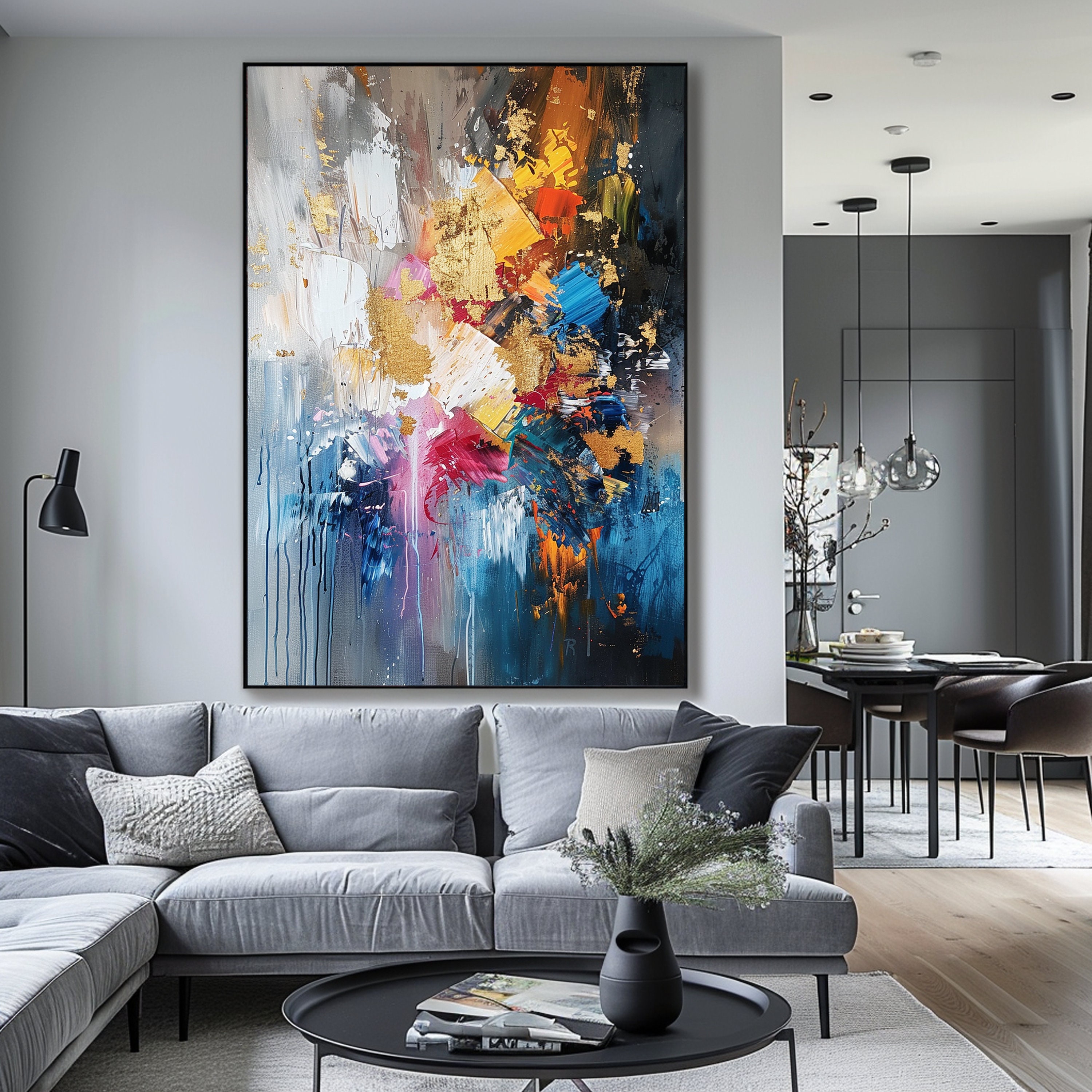 Abstract Painting, Digital Download, Large Abstract Print, Abstract ...