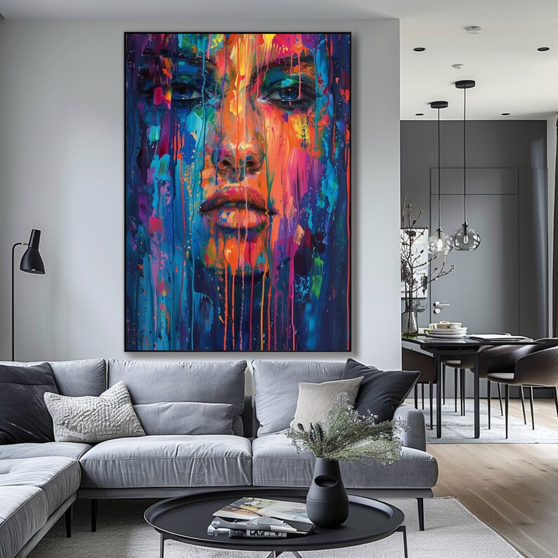 Abstract Painting, Digital Download, Large Abstract Print, Abstract ...