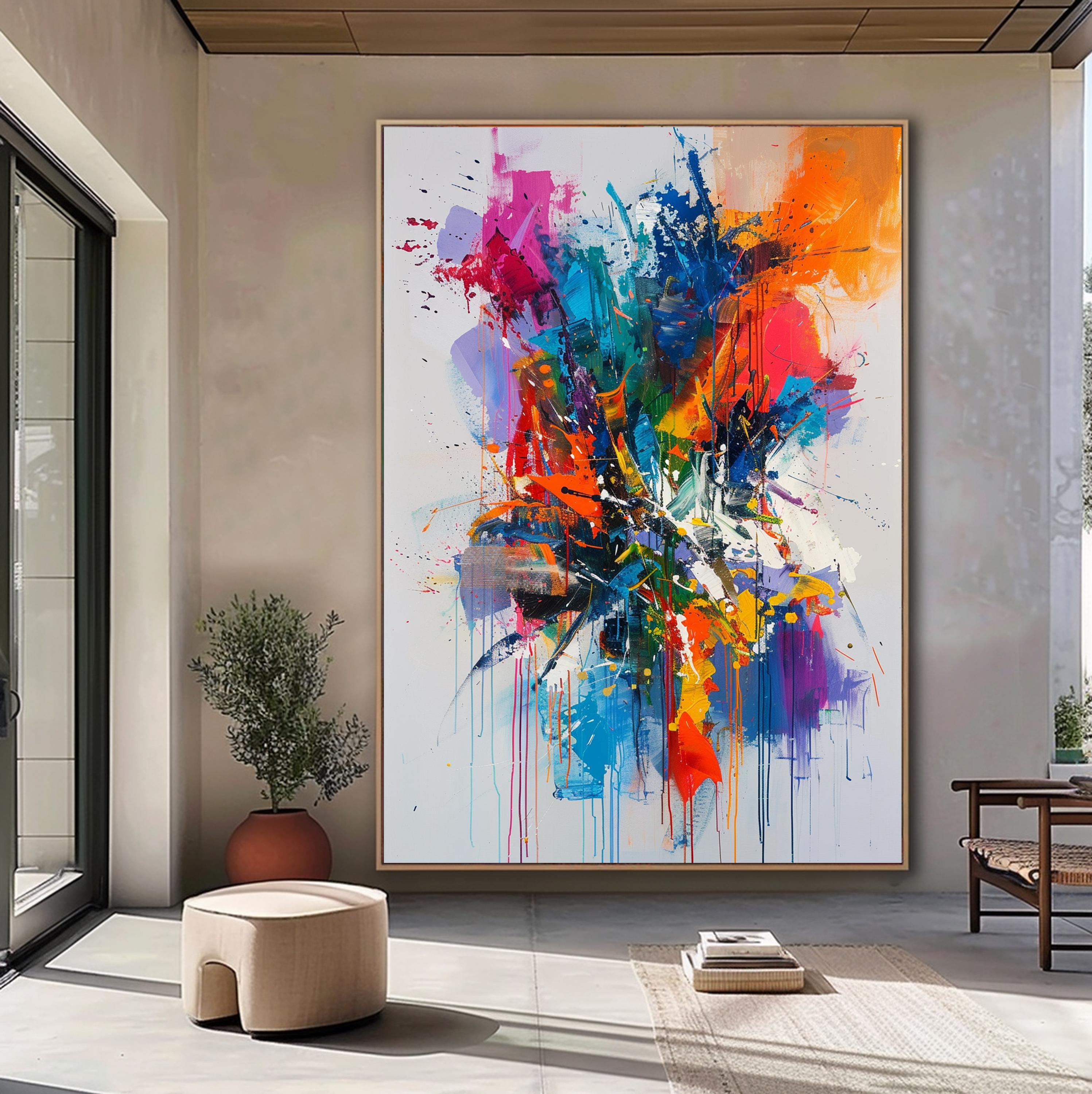 Abstract Painting, Digital Download, Large Abstract Print, Abstract ...